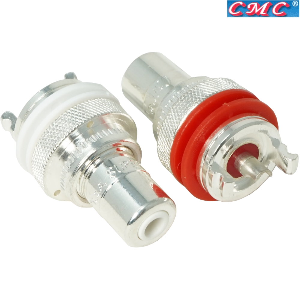 CMC-805-2.5CUR-AG thick silver plate RCA sockets | HIFICollective