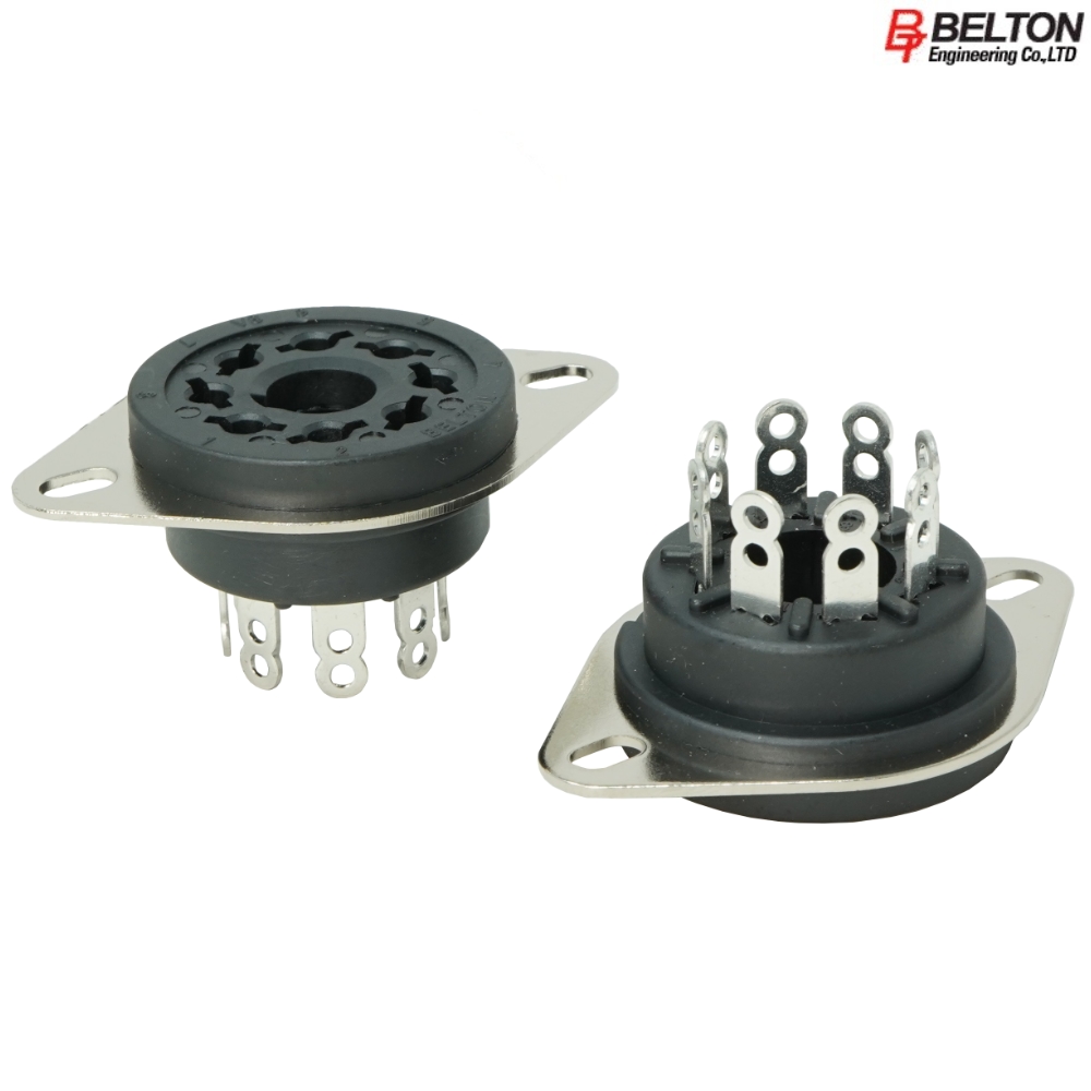 VTB8-ST: Belton Octal valve base, tin plated solder lugs | HIFICollective
