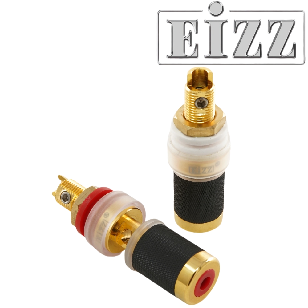 EIZZ EZ-303A Binding Posts, Brass, Gold Plated | HIFICollective