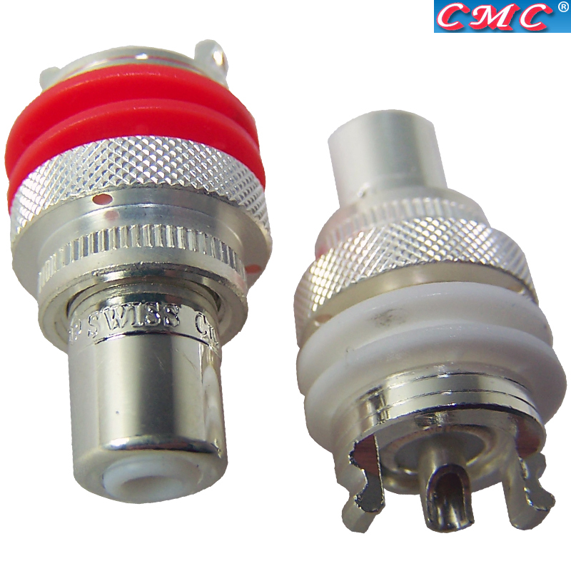 CMC-805-2.5CUR-AG thick silver plate RCA sockets | HIFICollective