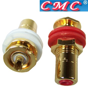 CMC-816-U-G gold plated RCA socket (pair) | HIFICollective
