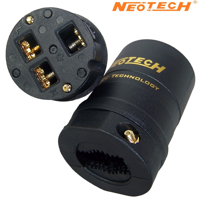 Neotech NC-P313, UP-OCC copper USA AC plug, gold plated | HIFICollective